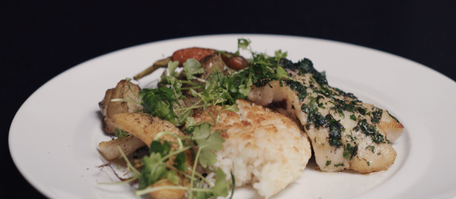 Crispy Rice Cake with Pan Seared Fish | Blackberry Magazine