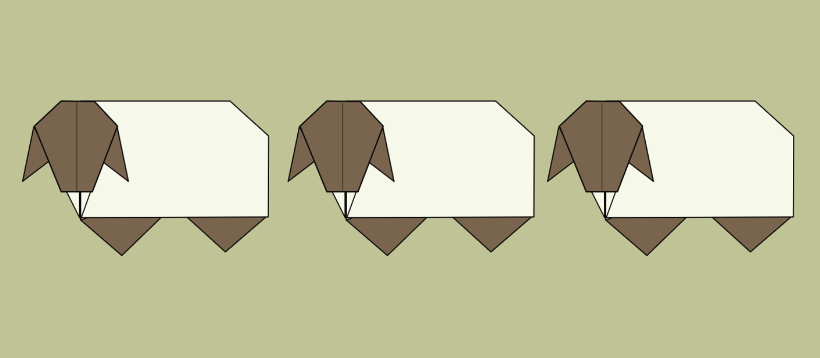 Origami Sheep | Blackberry Magazine